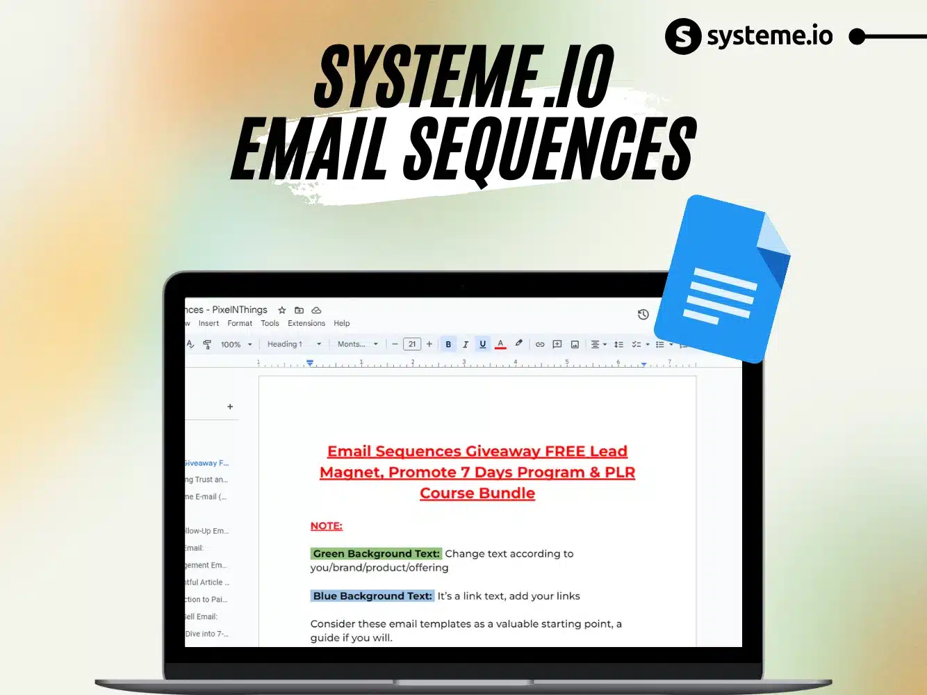 Systeme.io Email Sequences And Email Outline | Sell More with Automated Emails - PixelNThings